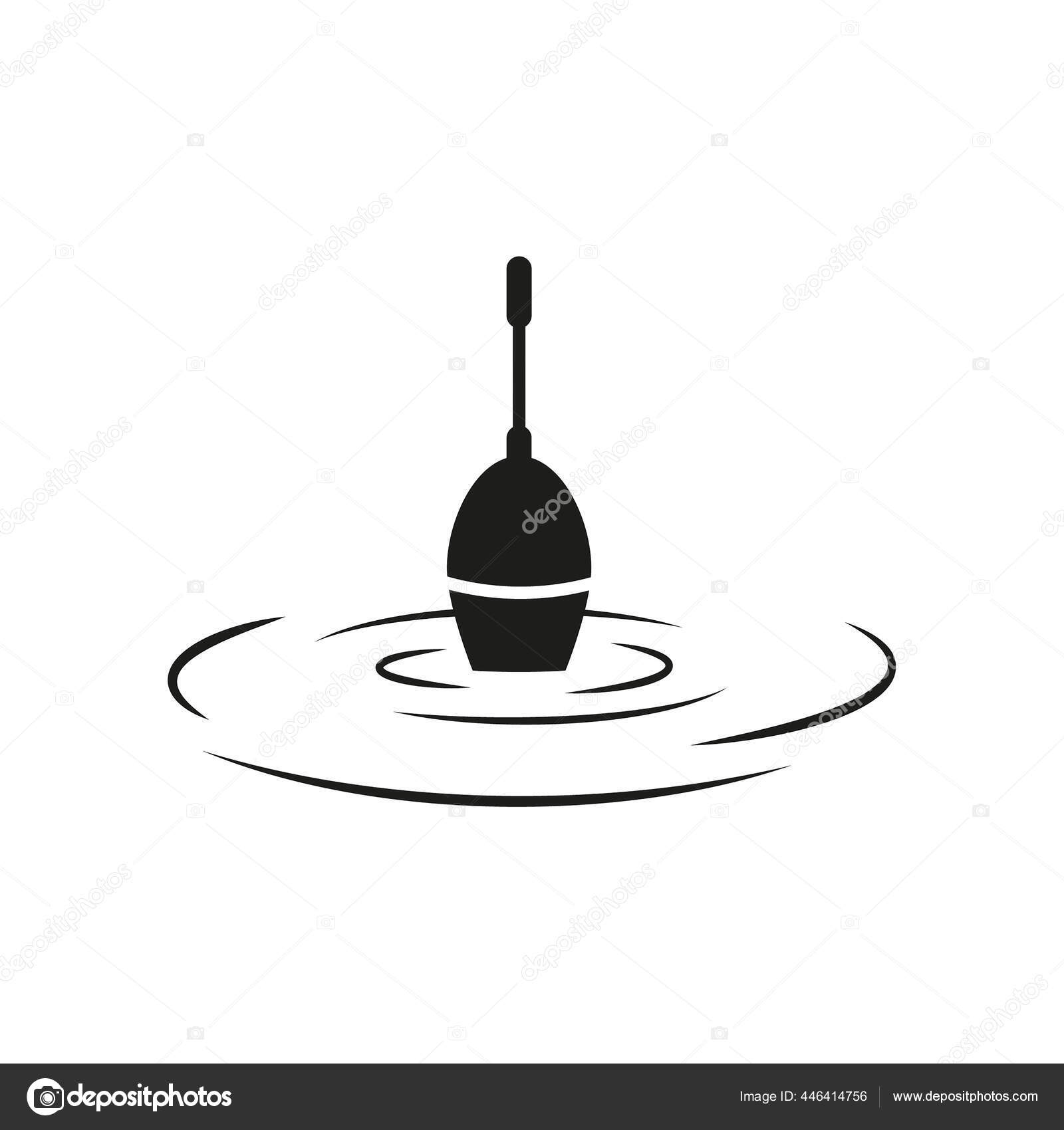 Vector fishing float underwater. Stock Vector by ©sumkinn 446414756