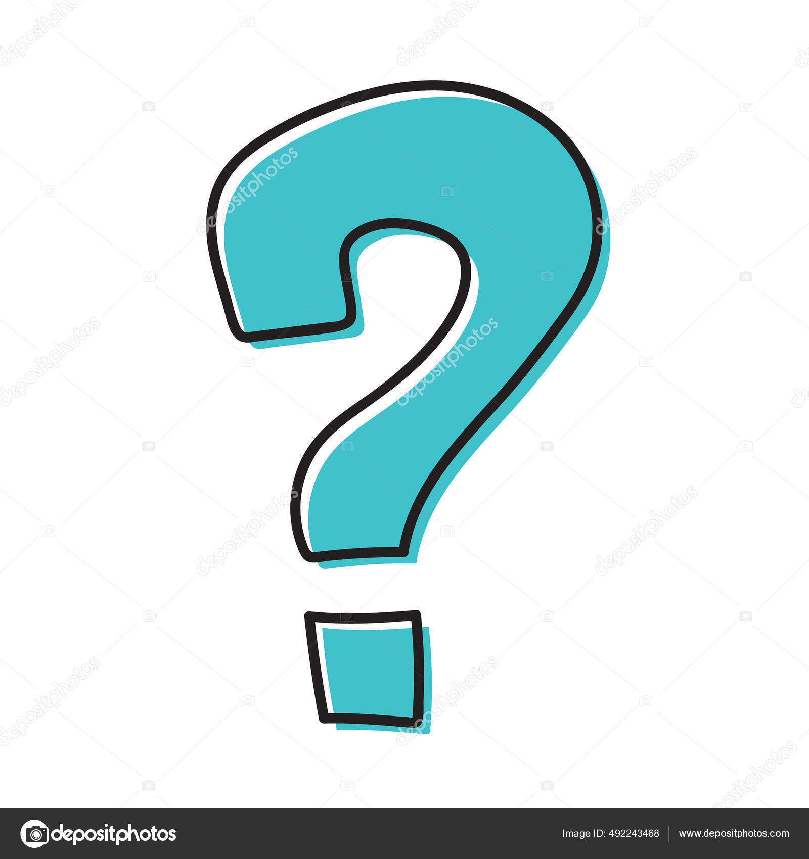 Ikona znaku zapytania Grafika wektorowa od ©sumkinn 492243468