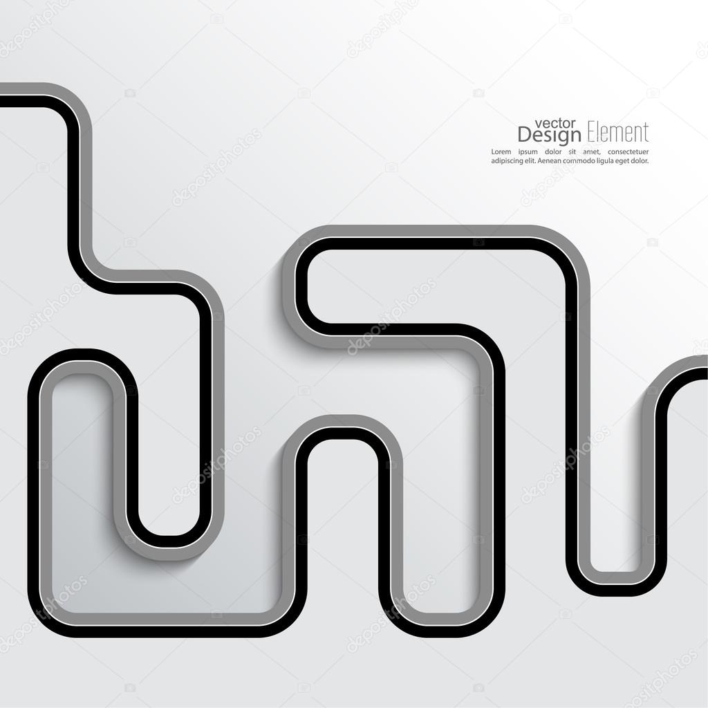 3d abstract background with lines Stock Vector Image by ©sumkinn #56083203