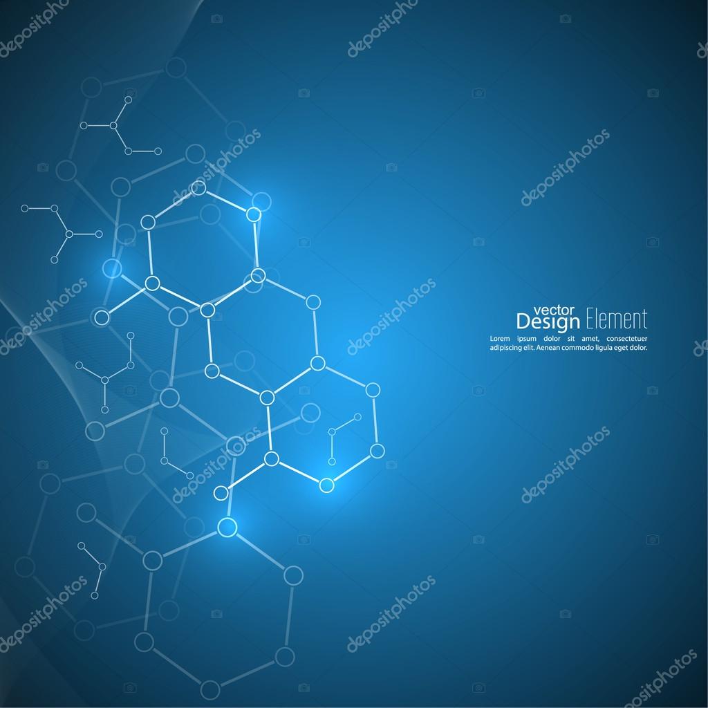 Abstract Background With Dna Molecule Structure — Stock Vector © Sumkinn 56183861