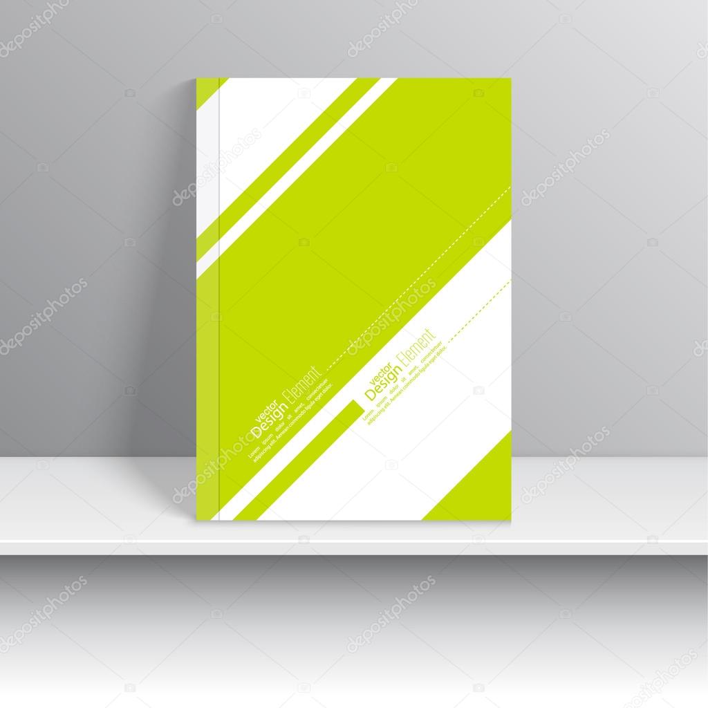 Magazine Cover green with diagonal lines and dots Stock Vector Image by ...