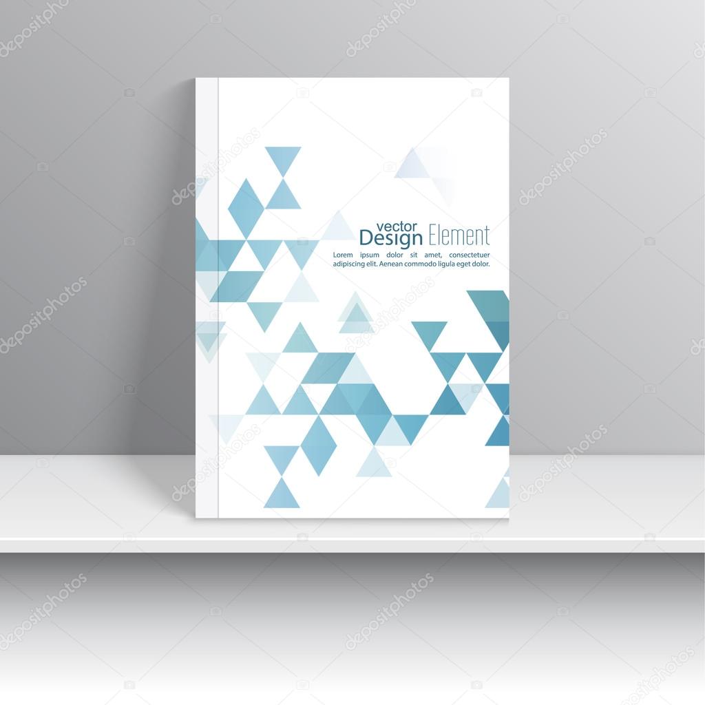 Magazine Cover with pattern, hipster triangle. Stock Vector Image by ...