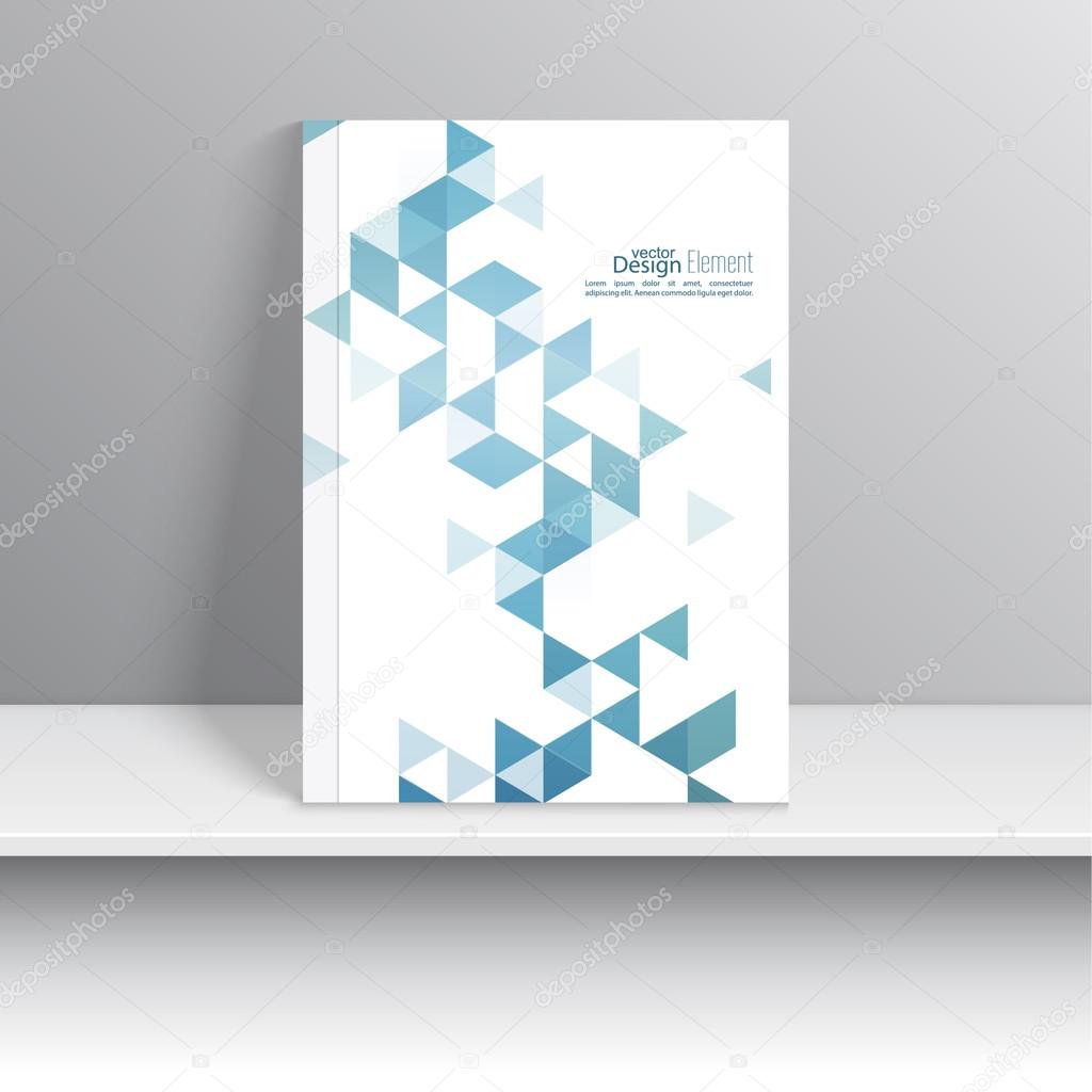 Magazine Cover with pattern, hipster triangle. Stock Vector Image by ...