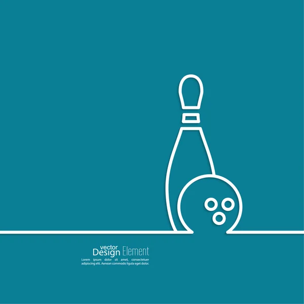 Bowling. Vector abstract background. Stock Vector Image by ©sumkinn ...