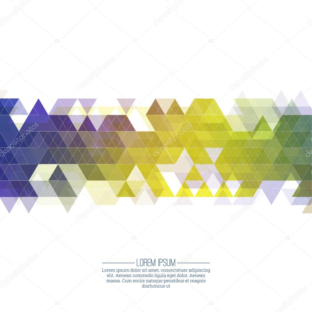 Creative abstract triangle pattern. Stock Vector Image by ©sumkinn ...