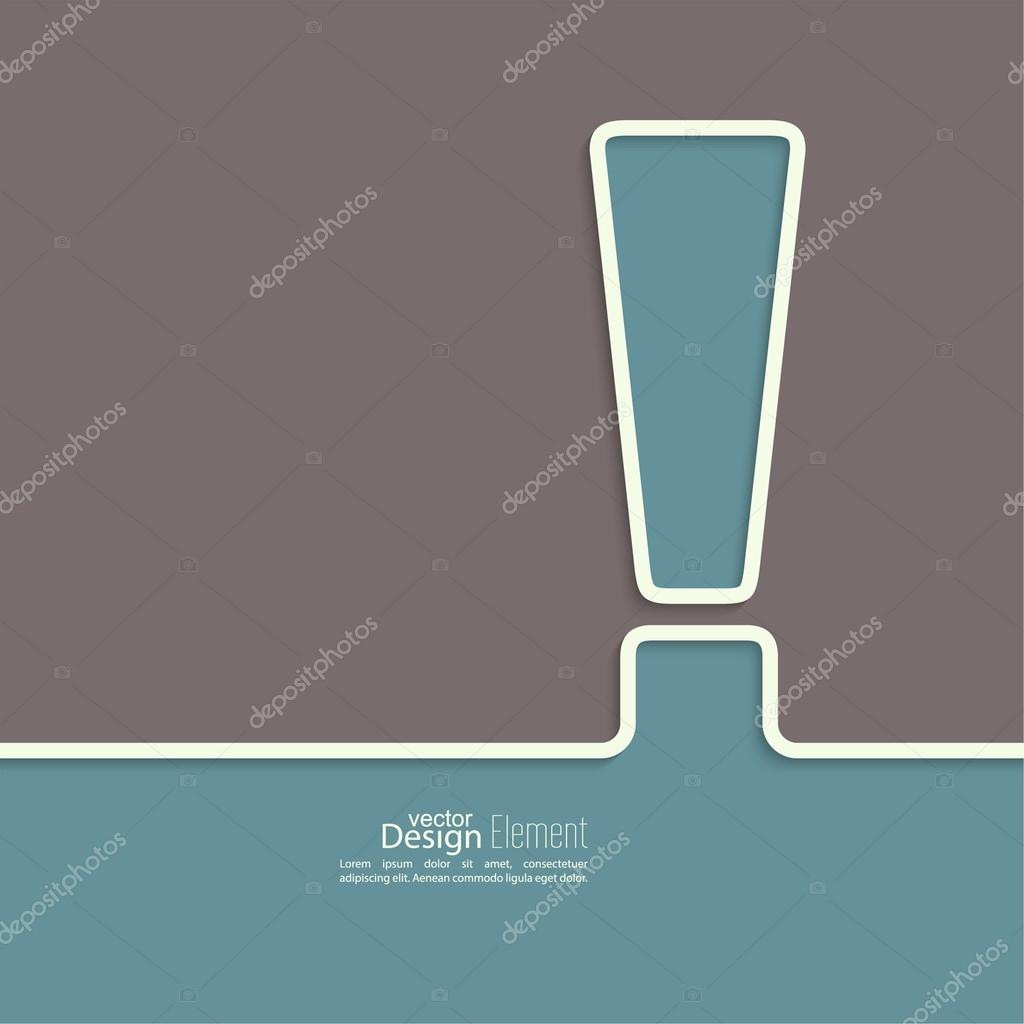 Exclamation mark icon. Stock Vector by ©sumkinn 61073635
