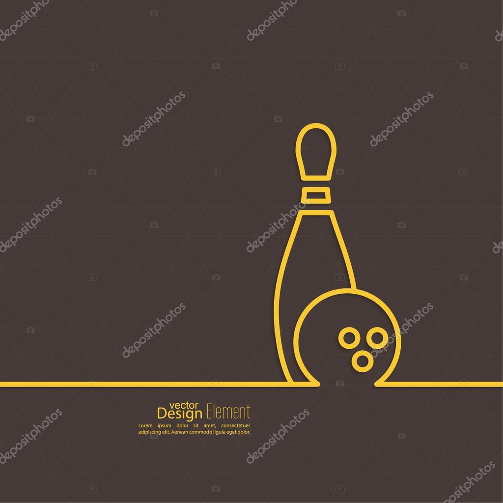 Bowling. Vector abstract background. Stock Vector by ©sumkinn 63140343