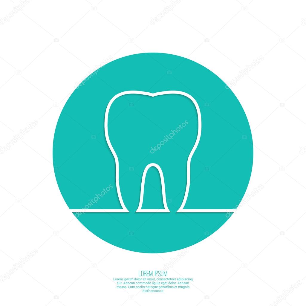 Background with tooth outline. Stock Vector Image by ©sumkinn #67299217