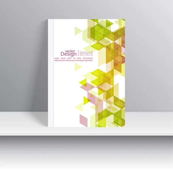 Magazine Cover with pattern, hipster triangle. Stock Vector Image by ...