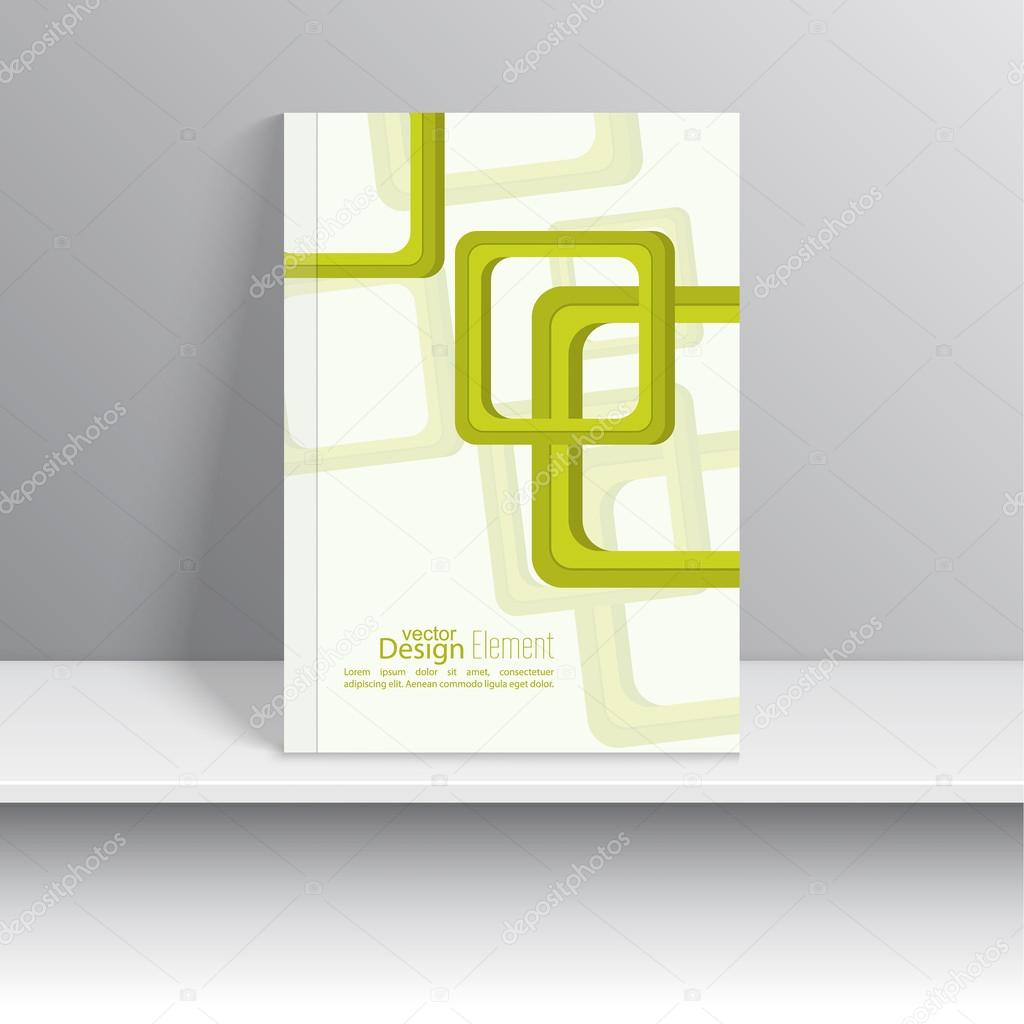 Magazine Cover with overlapping squares. Stock Vector by ©sumkinn 73353907