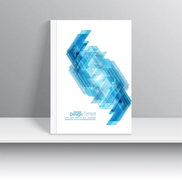 Magazine Cover with pattern, hipster triangle. Stock Vector Image by ...