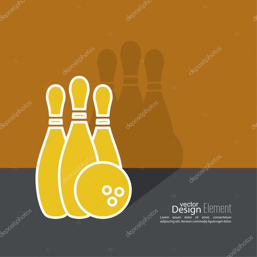 Bowling. Vector abstract background. Stock Vector Image by ©sumkinn ...
