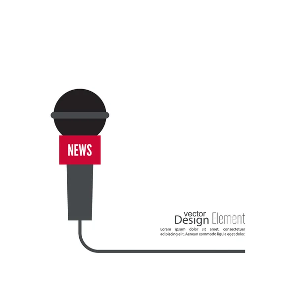 Microphone with a wire. Stock Vector by ©sumkinn 159248266