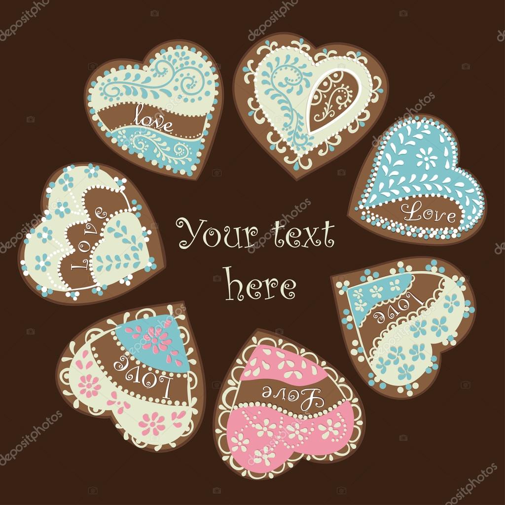 Coraz n vectorial para el dise o del D a de San Valent n. 2024