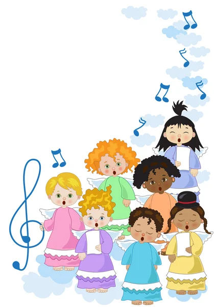 Choir Of Angels Singing Clipart