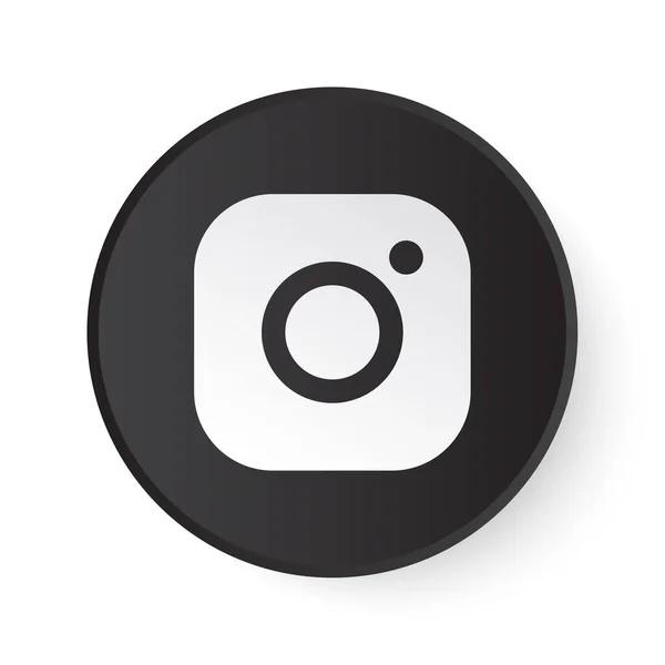 Black Instagram Button