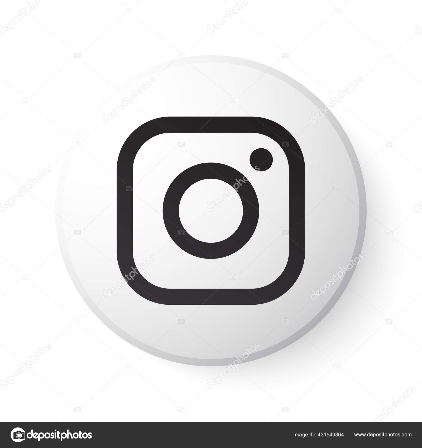 Instagram Icon Black Circle