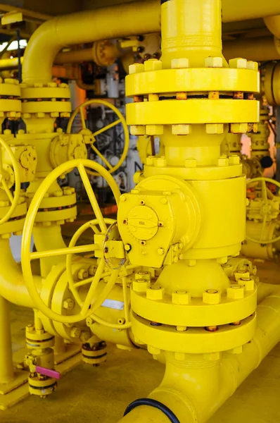 Valves manual in the process. Production process used manual valve to ...