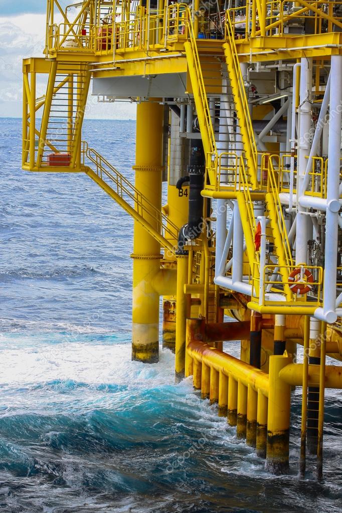 Plataforma de petr leo y gas en el golfo o el mar, El mundo de la energ a, Offshore oil and rig ...