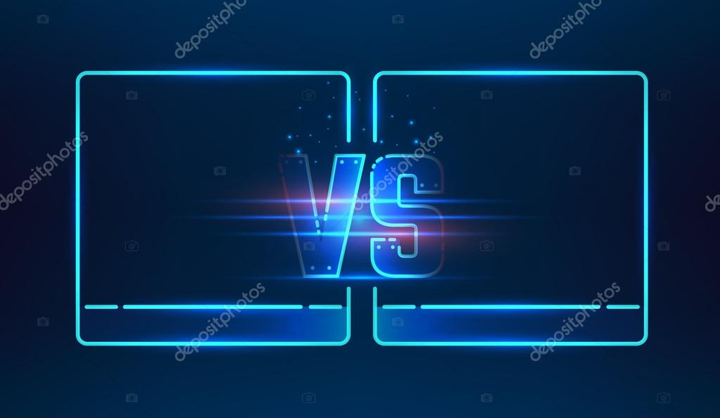 Versus screen design — Stock Vector © garo_g #101008780