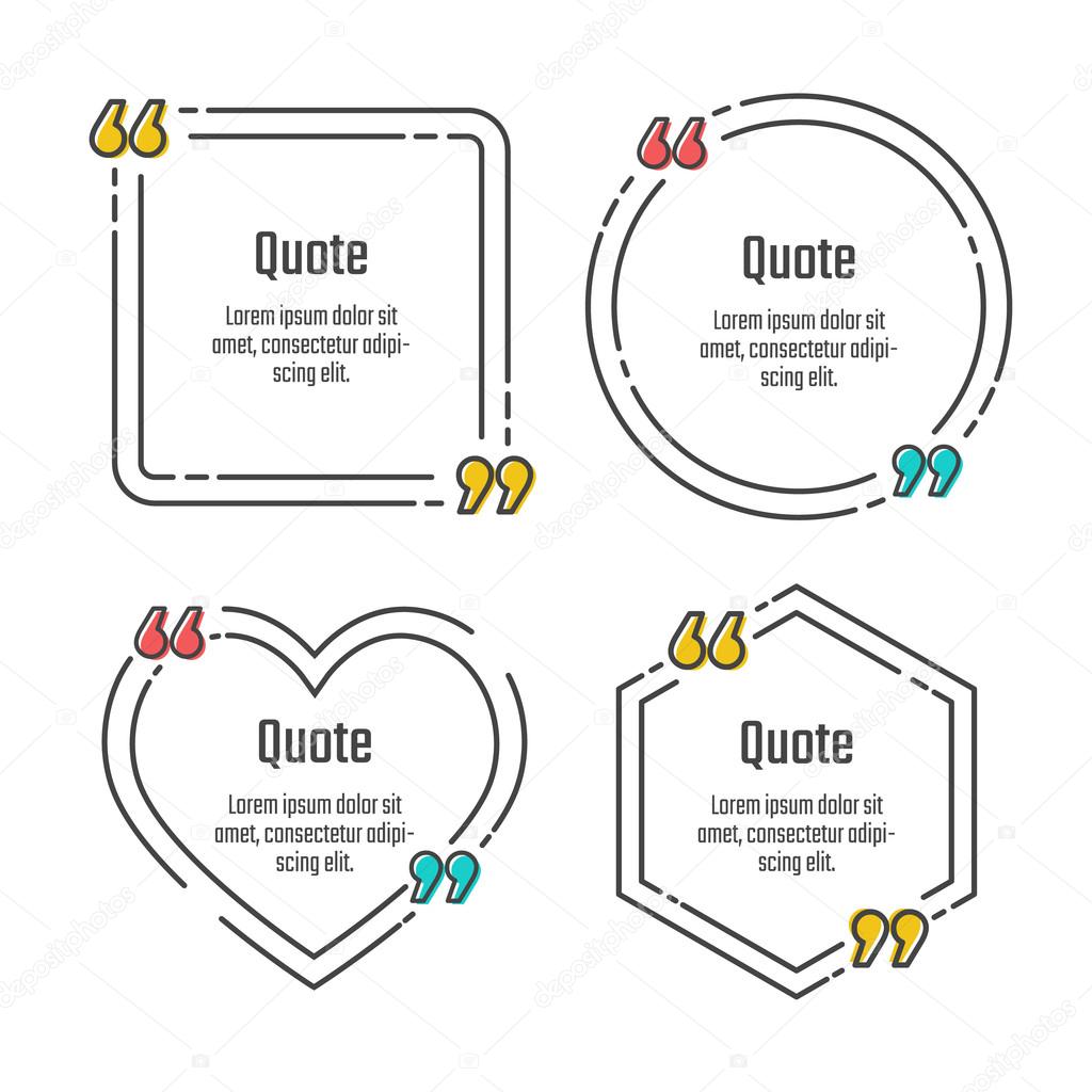 Quote blank template. Stock Vector Image by ©garo_g #101685184