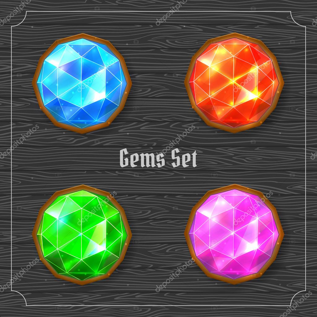 Gems set Stock Vector by ©garo_g 70741145