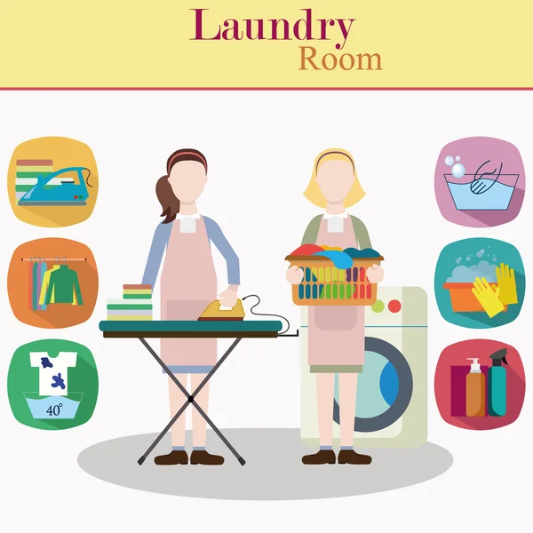 ᐈ Laundry icons stock illustrations, Royalty Free laundry vectors ...