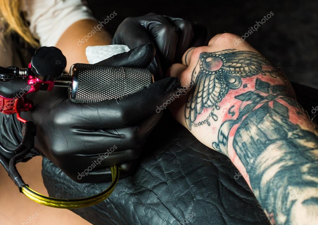 Boxing Glove Tattoo On Hand