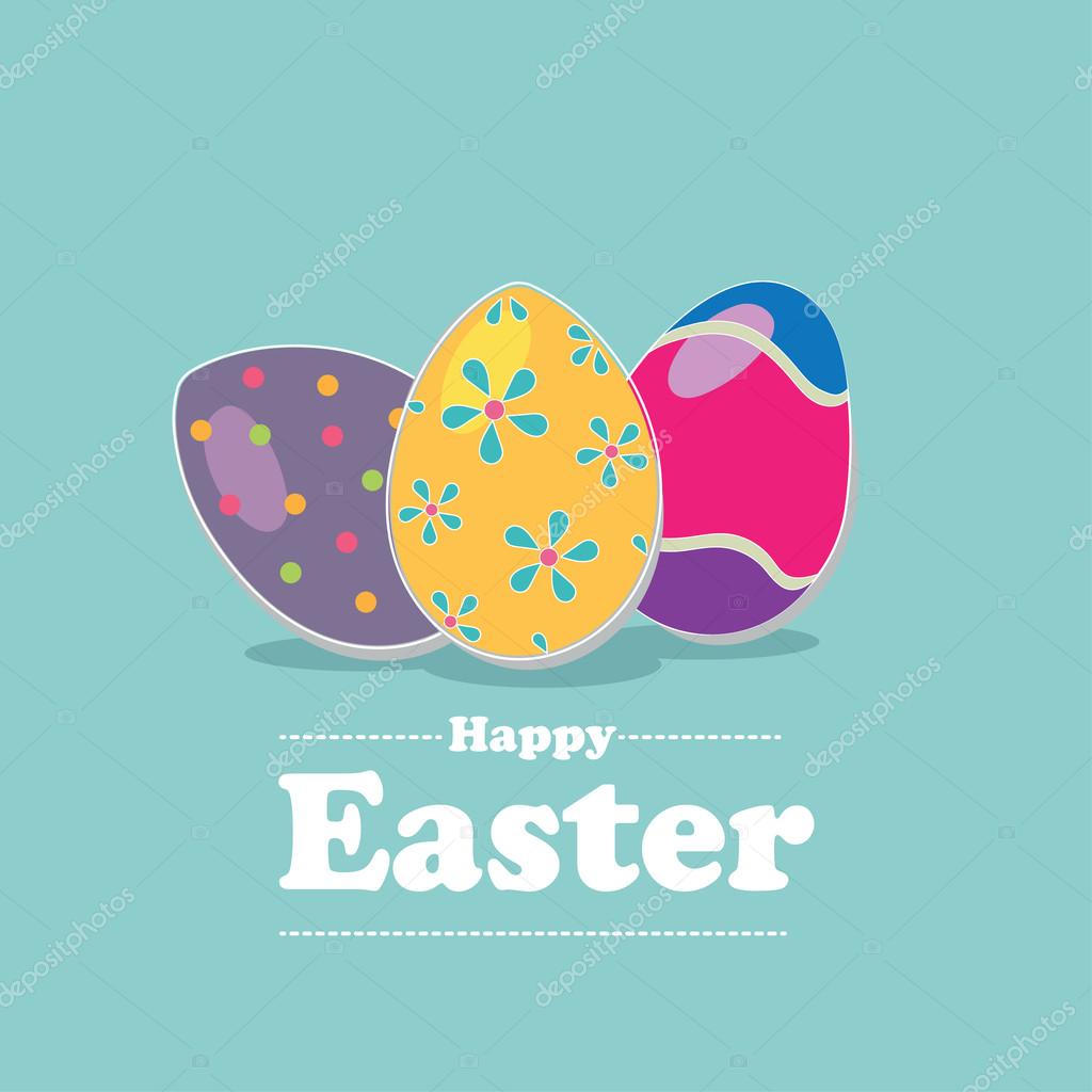 Flat illustration of three easter eggs Stock Vector by ©ivanriver 99394178