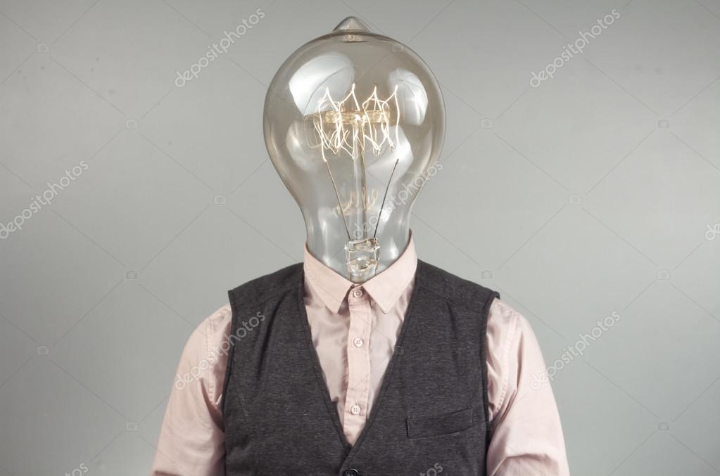 Lightbulb Head Stock Photo by ©ezumeimages 74565207