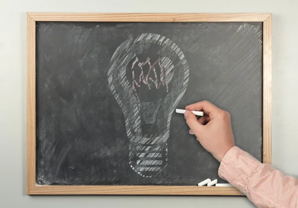 Lightbulb chalk drawing Stock Photos, Royalty Free Lightbulb chalk ...