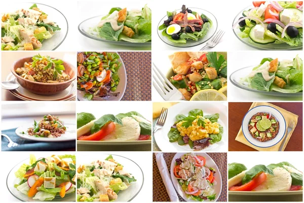 Healthy Salad Collage — Stock Photo © ezumeimages #79974944