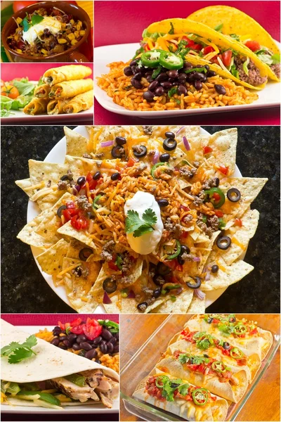 Mexican food collage Stock Photos, Royalty Free Mexican food collage ...