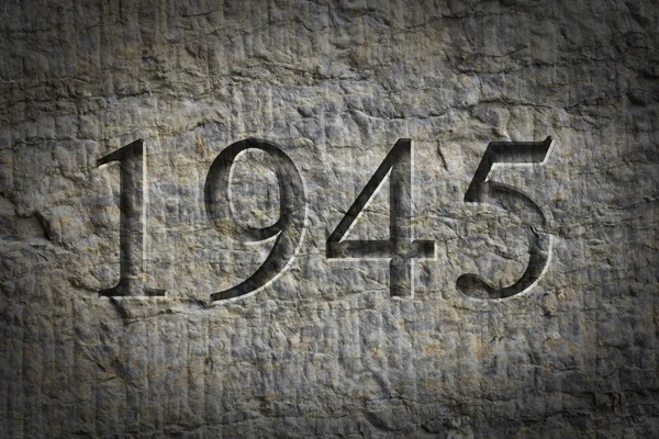 Engraved Historical Year 1945 — Stock Photo © ezumeimages #81905876