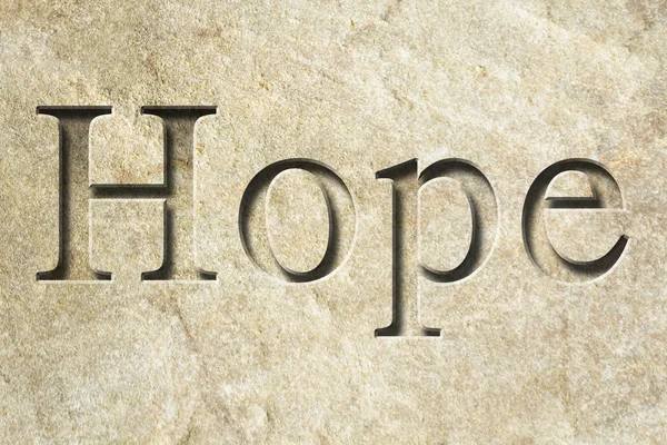 Engraved Word Hope - Stock Image - Everypixel