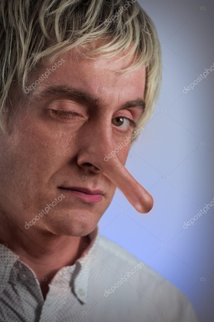 Winking Liar — Stock Photo © ezumeimages #85619578