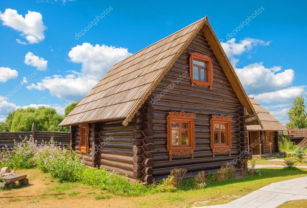 Russian log cabin — Stock Photo © IrinaDance #102851622
