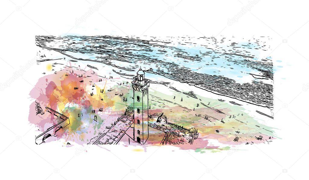 Imprimir Vista del edificio con hito de Coquimbo es la ciudad de Chile ...