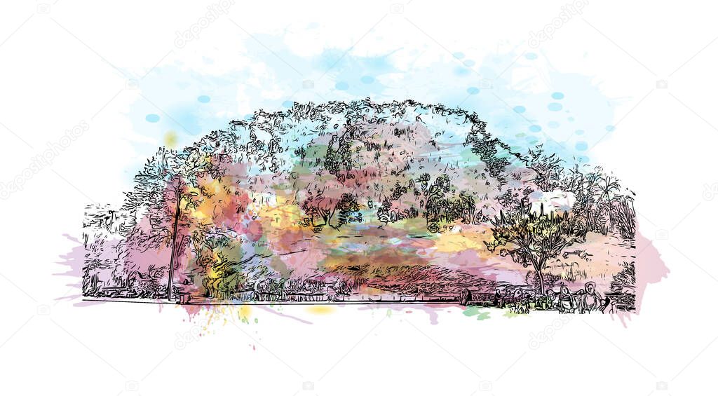 Imprimir Vista del edificio con hito de Catania es la ciudad en Italia ...