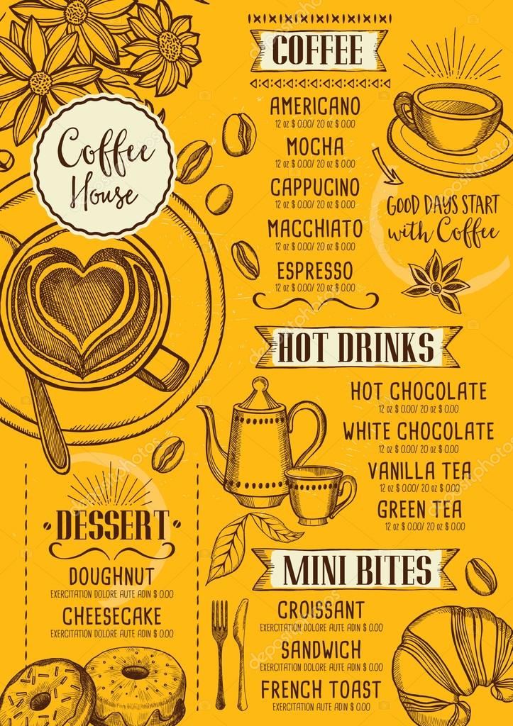 Coffee Shop Menu Card Design