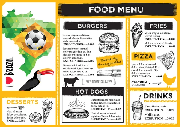 Brazil menu Vector Images | Depositphotos