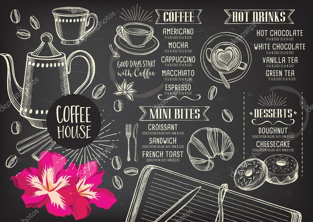 Coffee restaurant brochure template Stock Vector Image by ©Marchi ...