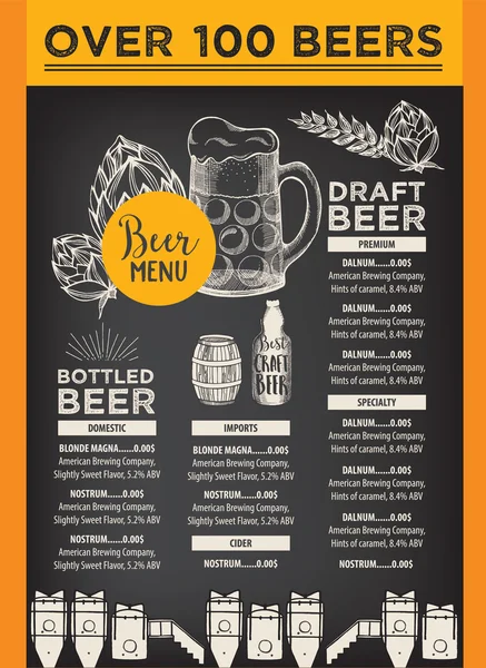 Beer restaurant cafe menu Stock Vector Image by ©Marchi #116376500