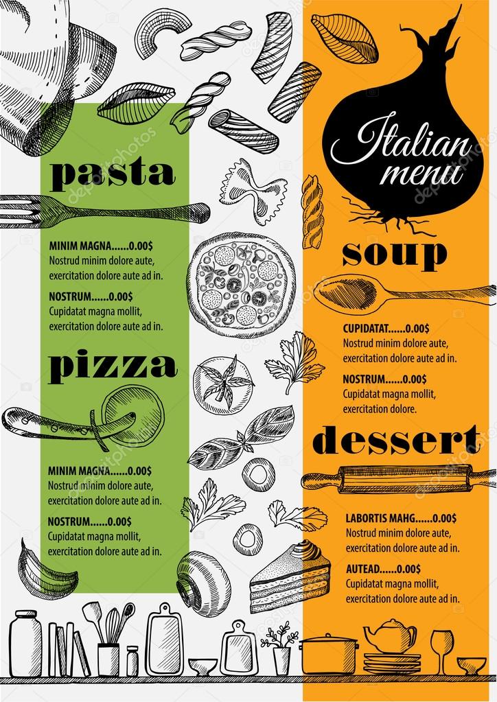 Italian Menu Design
