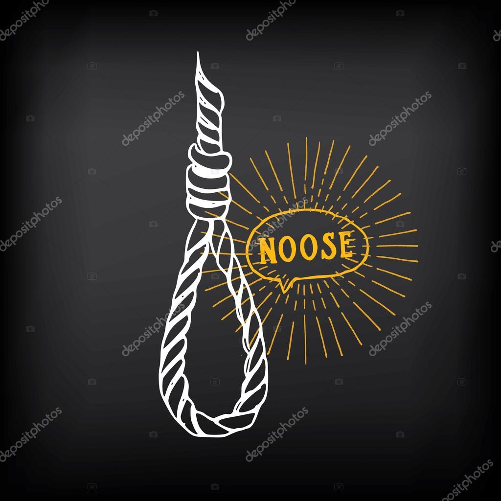 Hanging rope, noose sketch design. — Stock Vector © Marchi #70296685 Hanging rope, noose sketch design. — Stock Vector © Marchi #70296685