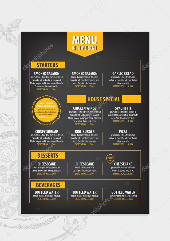 Restoran Cafe menü Stock Vector by ©Marchi 78125238