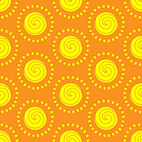 Cute seamless pattern of sun. ⬇ Stock Photo, Image by © karpenyuk ...