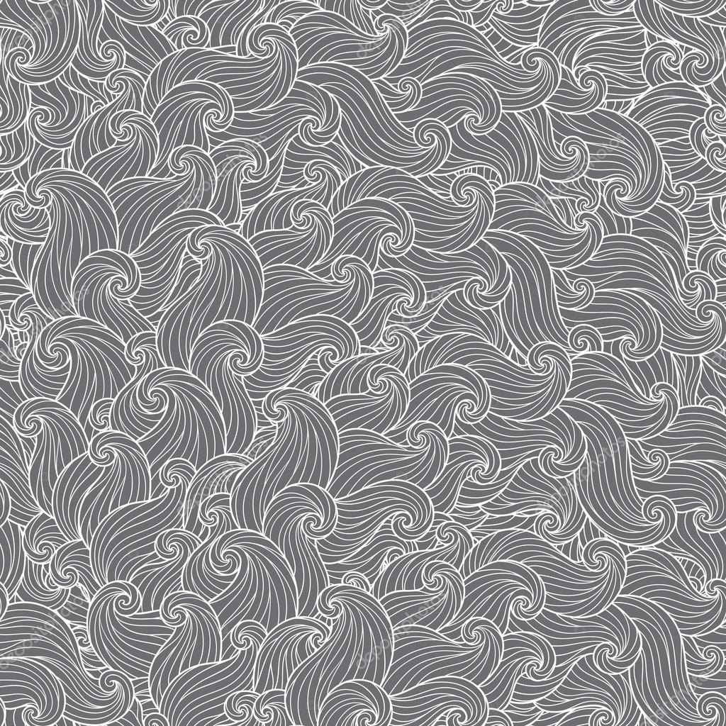 Hand drawn seamless wave background. Stock Photo by ©karpenyuk 104259104