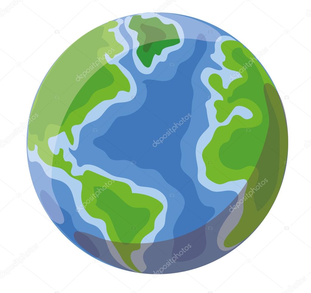 Kreslený glóbus Stock Vektor od ©virinaflora 53904323