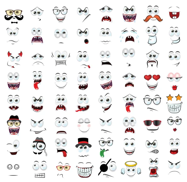 Cartoon emotions Set Stock Vector Image by ©virinaflora #80540028